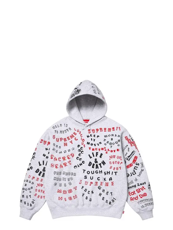 Supreme Hooded Sweatshirt - Grey