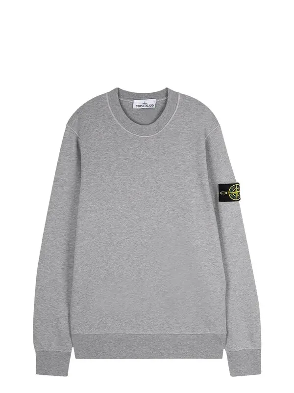 Stone Island Garment Dyed Fleece Sweatshirt - Grey
