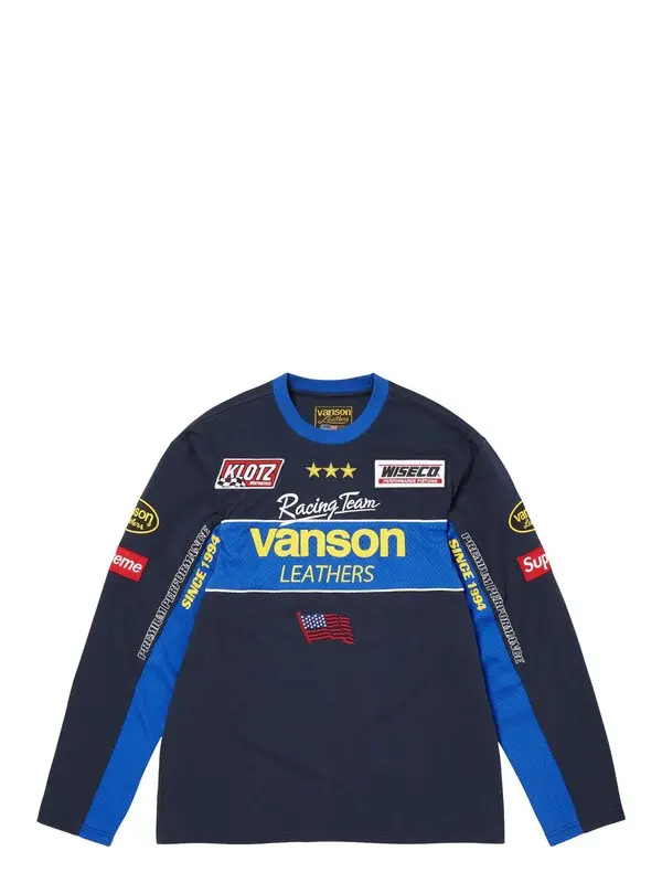 Supreme X Vanson Leathers Long-sleeve Top - Blue