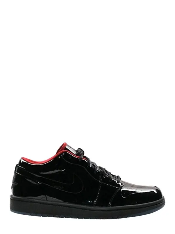 JORDAN 1 Phat Low Premium Patent Leather Sneakers - Black