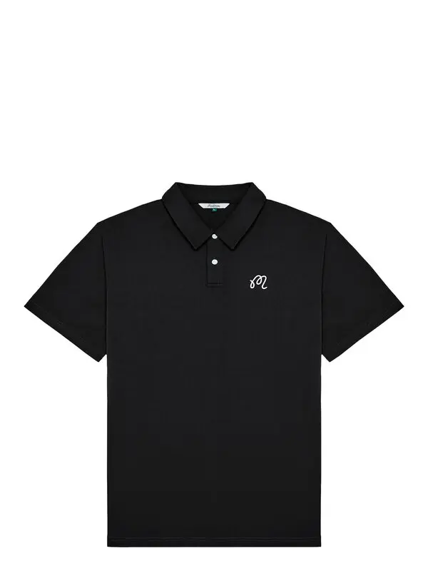 MALBON Fairway Polo T-shirt - Black