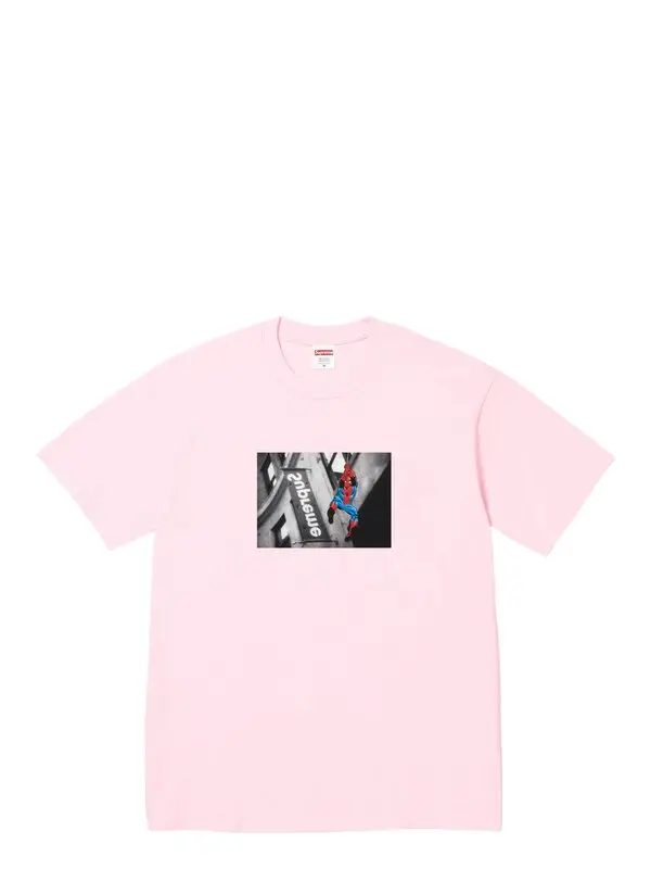 Supreme X Spider-man Tee - Pink