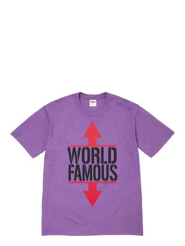Supreme World Famous Tee - Purple
