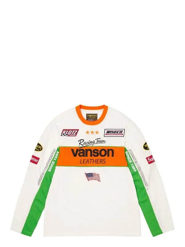 Supreme X Vanson Leathers Long-sleeve Top - White