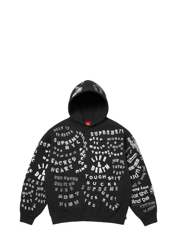 Supreme Hooded Sweatshirt - Black