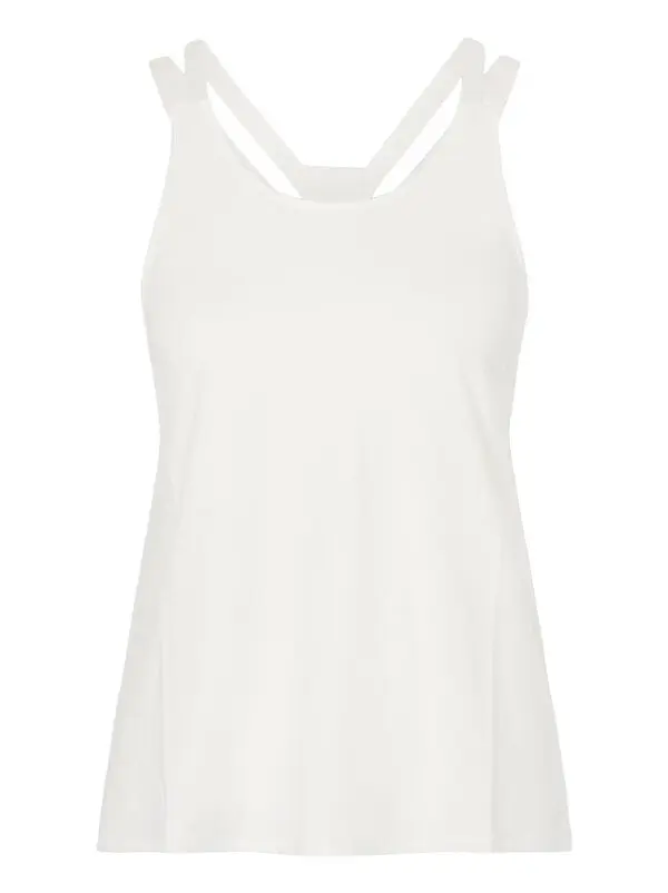 ERES Allyson Embroidered Stretch Jersey Tank Top - White