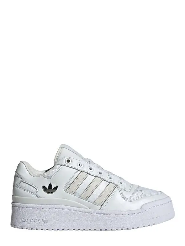 Adidas Forum Bold Stripes Trefoil Monogram Sneakers - White