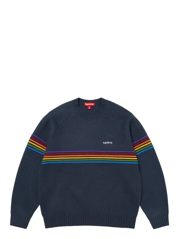 Supreme Raised Stripe Sweater - Blue