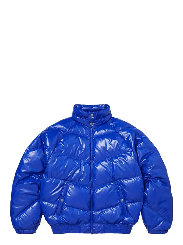 Supreme X Schott Lightweight Down Puffer Jacket - Blue