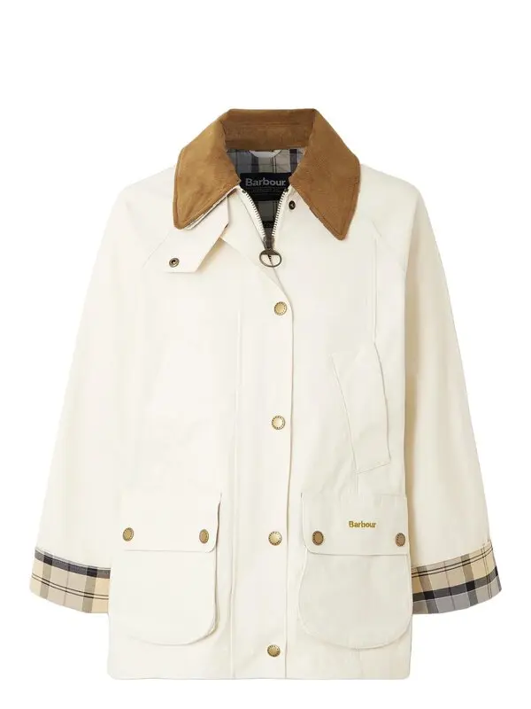 Barbour Modern Beadnell Waxed-cotton Jacket - Neutrals