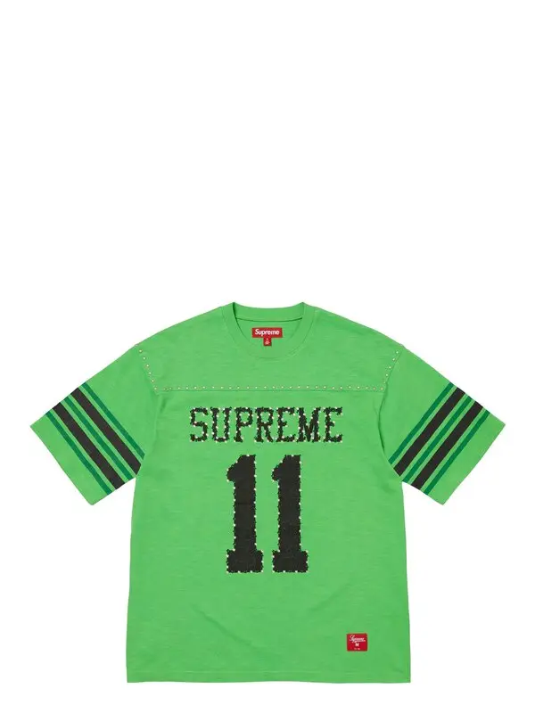 Supreme Studded Short-sleeve Top - Green
