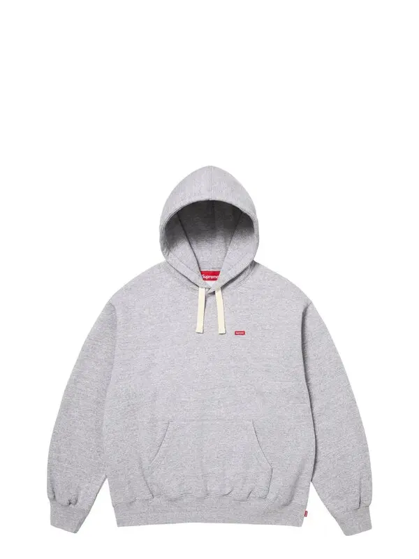 Supreme Small Box Drawcord Hooded Sweatshirt - Grey