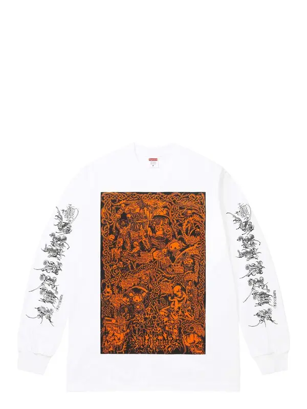 Supreme Wombat Long-sleeve Tee - White