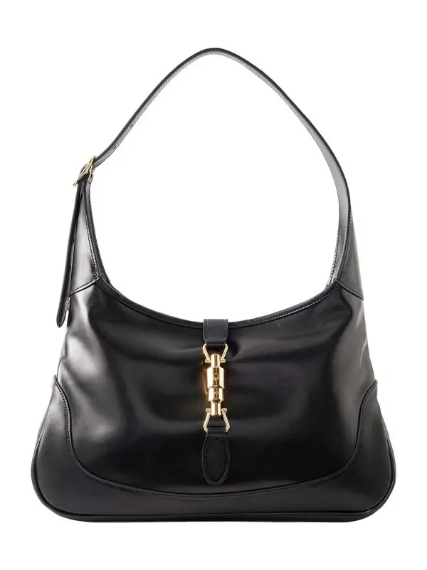 Gucci Jackie 1961 Leather Shoulder Bag - Black