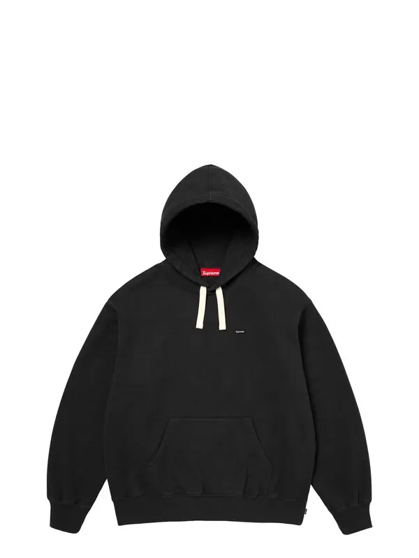 Supreme Small Box Drawcord Hooded Sweatshirt - Black