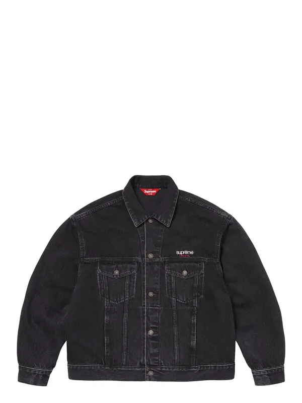 Supreme Denim Trucker Jacket - Black