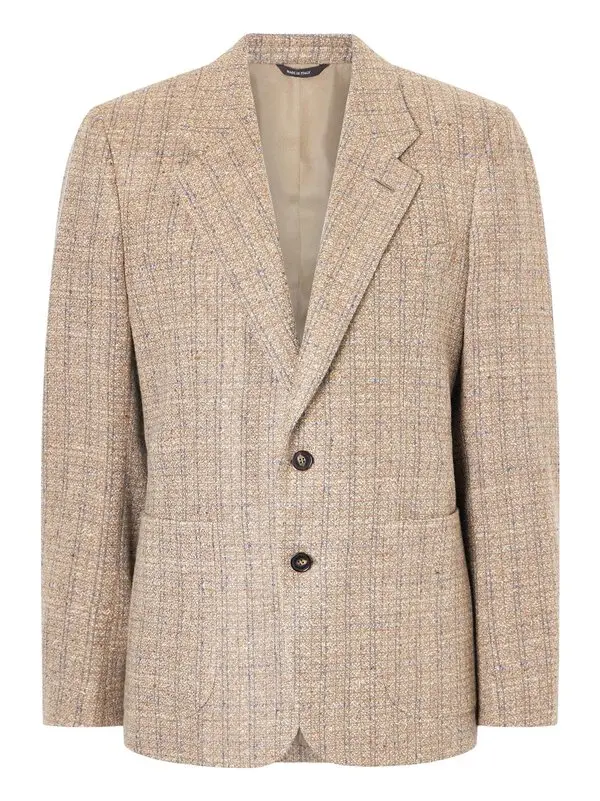 Loro Piana Hedland Checked Tweed Blazer - Brown