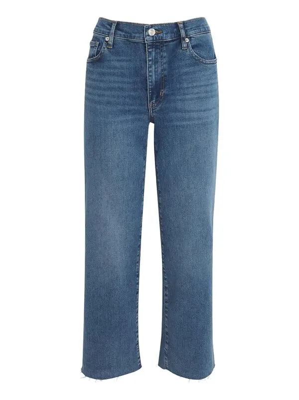 FRAME The Mellow Slim Wide-leg Jeans - Blue