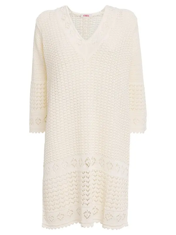 ERES Crochet Divinia Mini Dress - Ivory