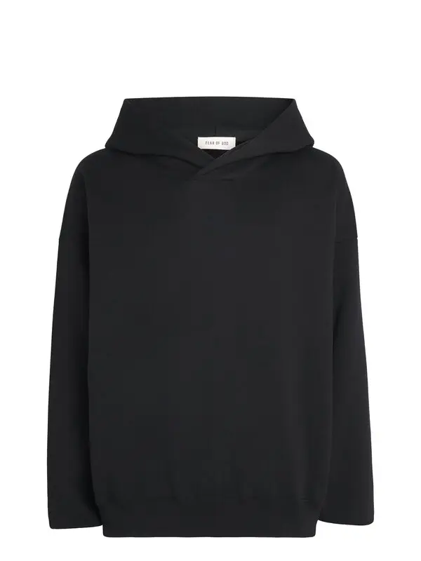 Fear Of God Cotton-blend Double-knit Hoodie - Black