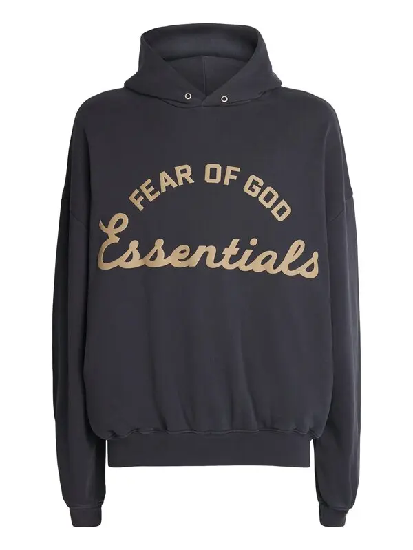 Fear Of God Cotton Fleece Training 90s Hoodie - Black