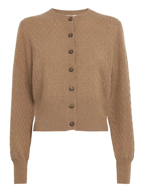 Le Kasha Organic Cashmere Cardigan - Beige