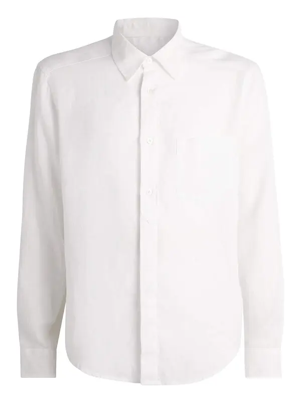 Jacob Cohen Linen Long-sleeve Shirt - Blue