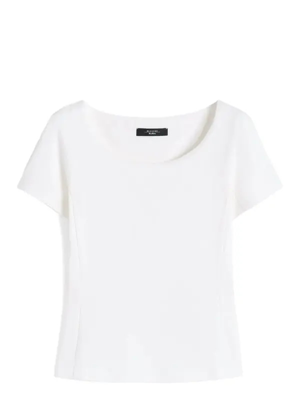 Max Mara Fitted Cotton T-shirt - White