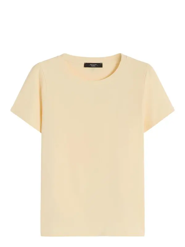Max Mara Stretch-cotton T-shirt - Yellow
