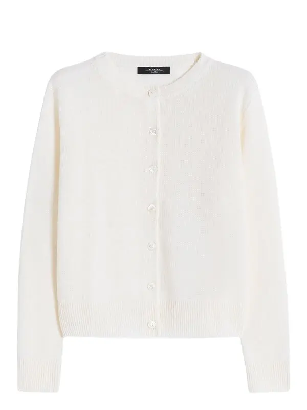Max Mara Linen Cardigan - White