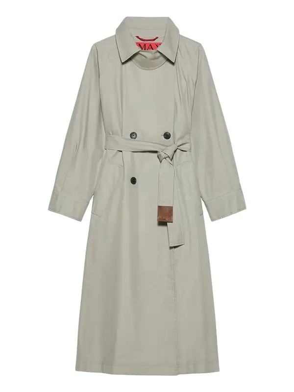 Max & Co. Cotton-blend Trench Coat - Green
