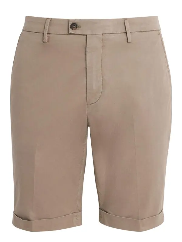 Corneliani Tailored Bermuda Chino Shorts - Beige