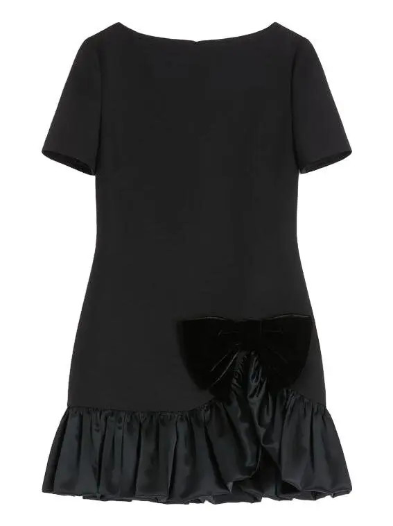 Valentino Garavani Crepe Couture Short Dress - Black