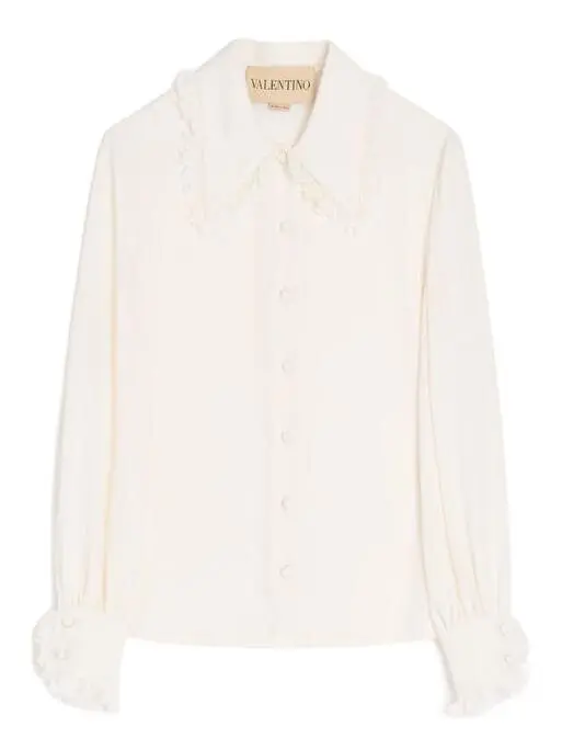 Valentino Garavani Crepe De Chine Shirt - Ivory