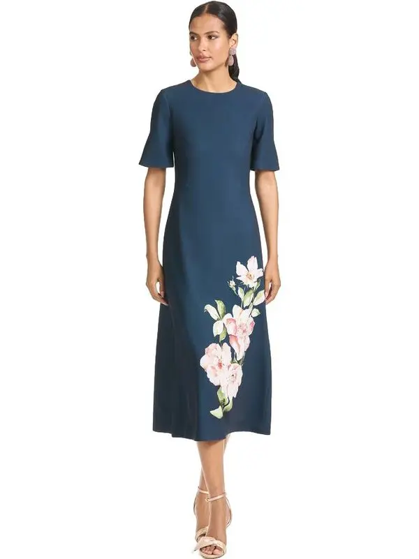 Sachin & Babi Fairfield Printed Midi Dress - Navy
