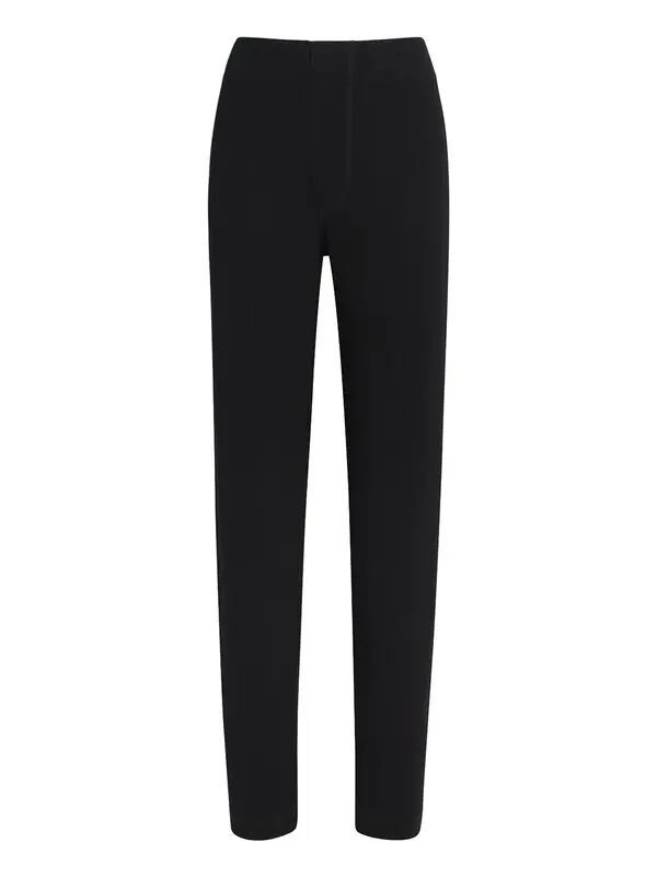 Eterne Cotton-modal Ribbed Sweatpants - Black