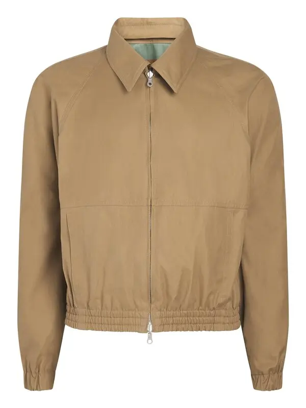 Dries Van Noten Twill Bomber Jacket - Beige