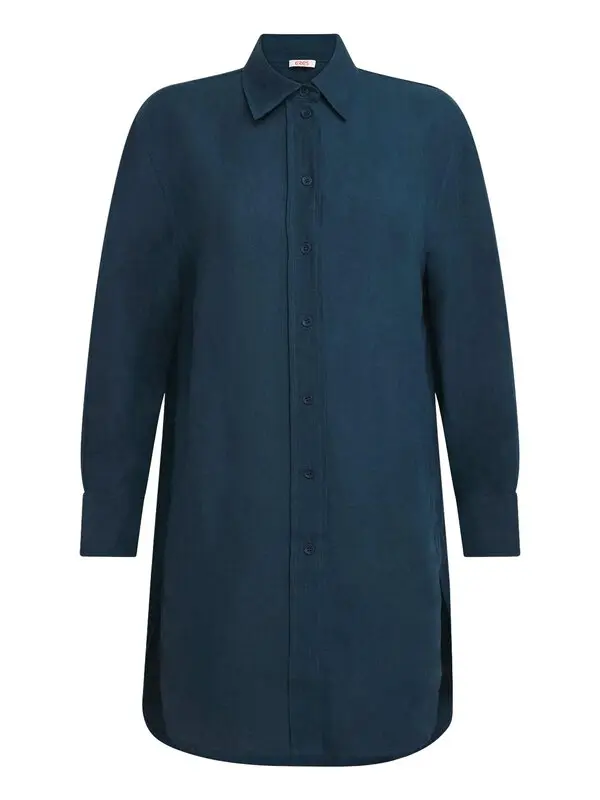 ERES Linen Long-sleeve Shirt - Navy