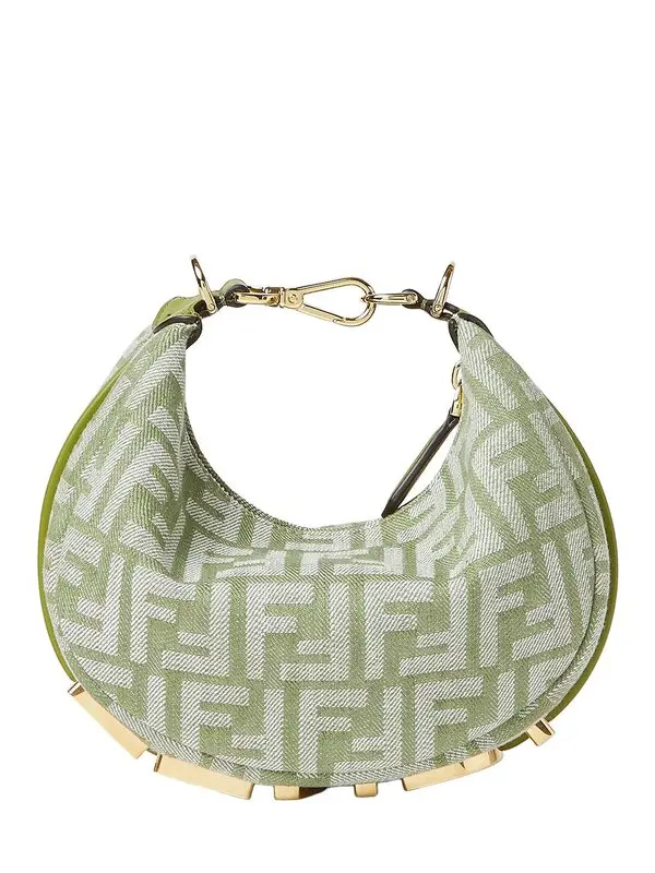 Fendi Fendigraphy Mini Hobo Bag - Green