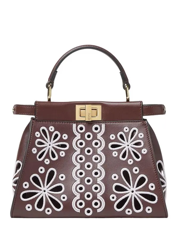 Fendi Peekaboo Mini Bag - Brown