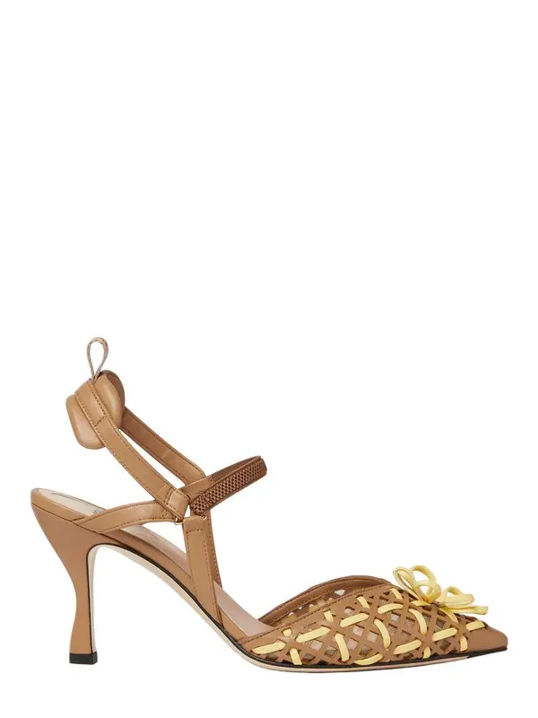 Fendi Colibrì Lite Slingbacks - Brown