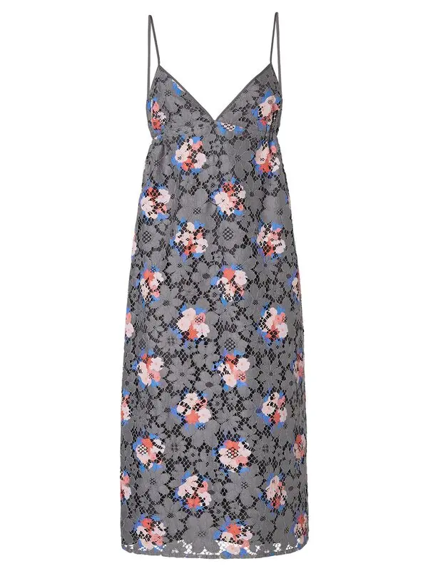 Fendi Lace Slip Dress - Grey