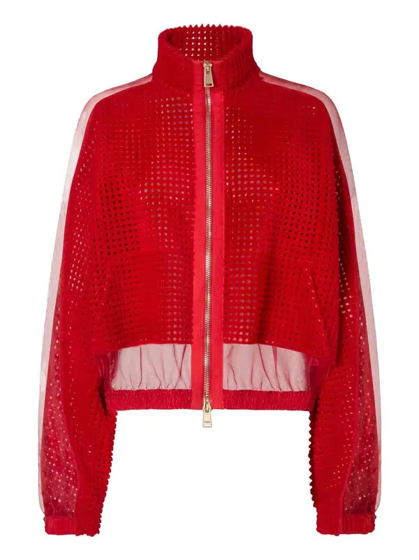 Fendi Oversized Shearling Jacket - Red