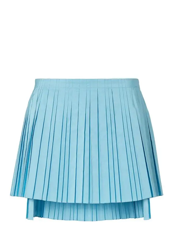 Fendi Short Faille Skirt - Light Blue