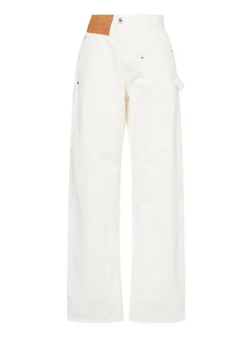 JW Anderson Twisted Straight-leg Denim Jeans - Off White