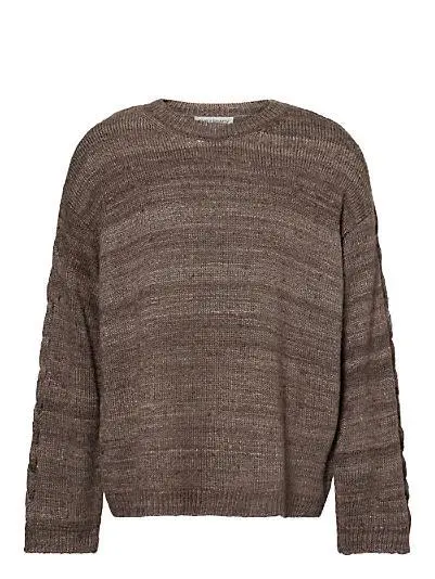Our Legacy Popover Round-neck Silk Jumper - Wathered Earth