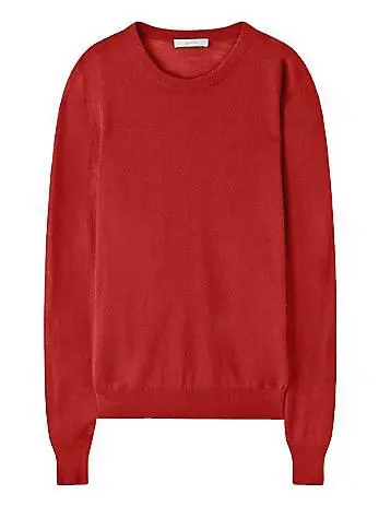 JOSEPH Cashair Round-neck Cashmere Jumper - Spice