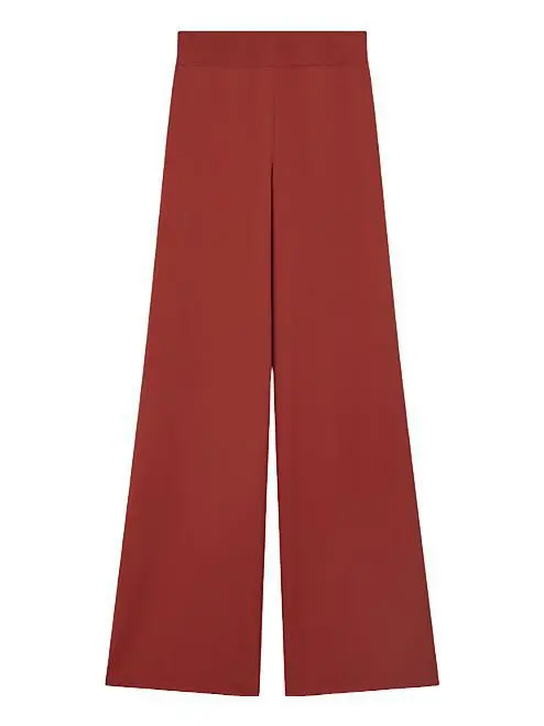 JOSEPH Rihani Wide-leg Silk Trousers - Spice