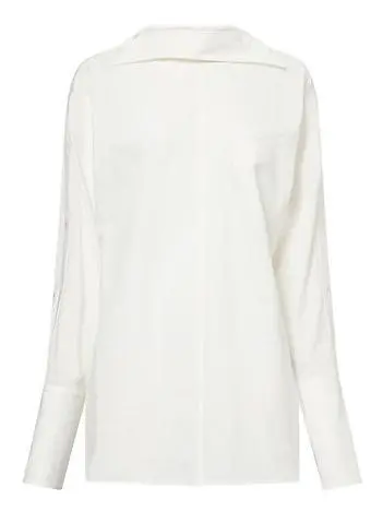 Issey Miyake Collared Cotton Shirt - White