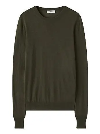 JOSEPH Cashair Round-neck Cashmere Jumper - Palm Leaf